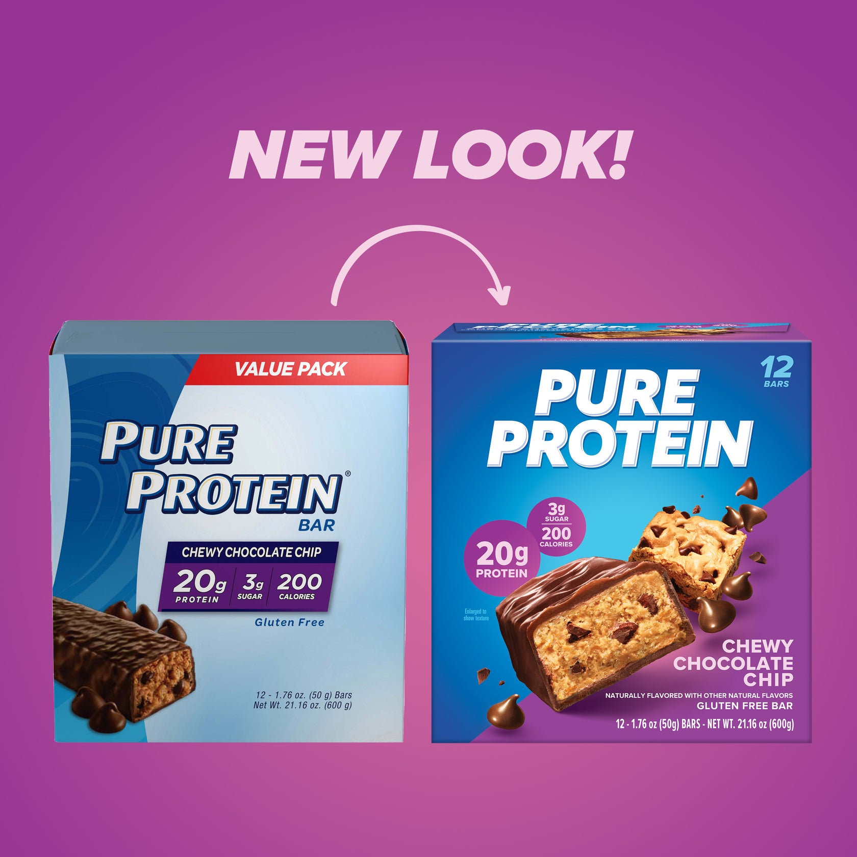 Chewy Chocolate Chip Protein Bar – Pure Protein