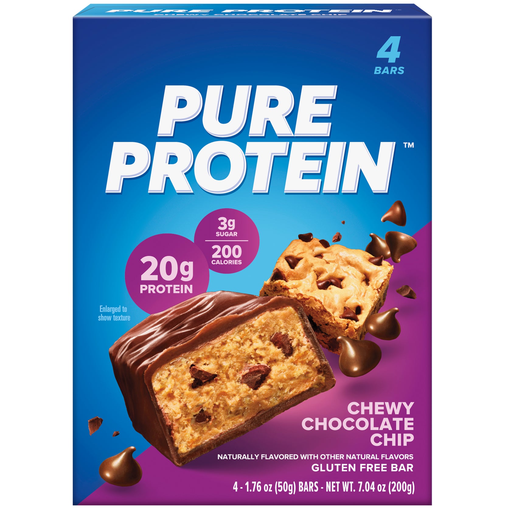 Chewy Chocolate Chip Protein Bar – Pure Protein