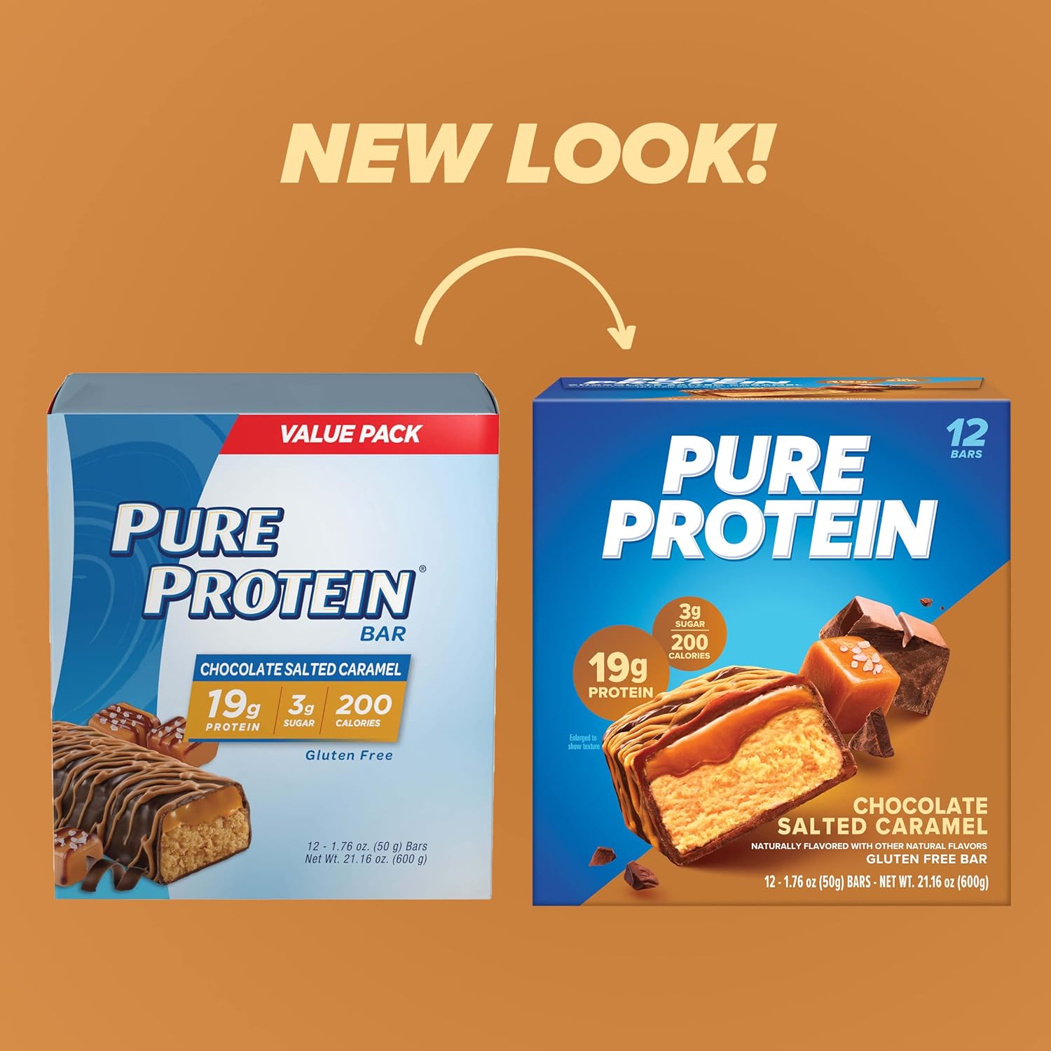 Chocolate Salted Caramel Protein Bar – Pure Protein