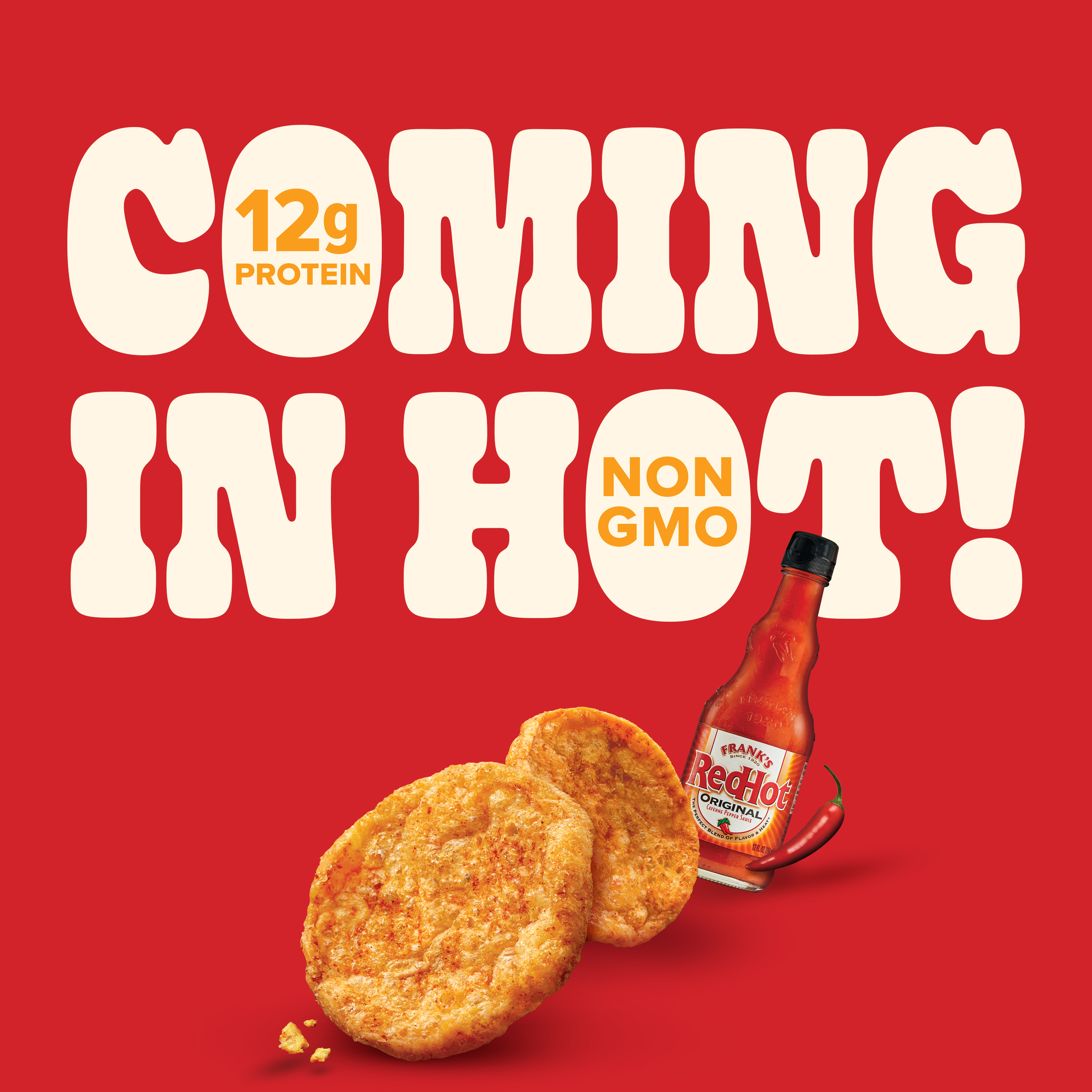Franks Red Hot Popped Crisps – Pure Protein