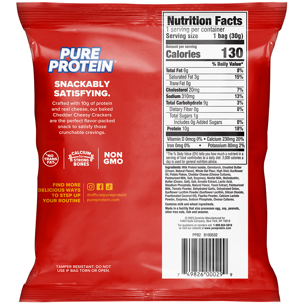 Cheddar Cheesy Cracker – Pure Protein