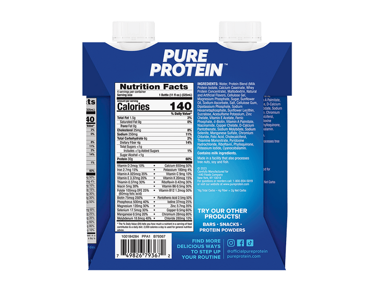 Vanilla Milkshake Complete Protein Shake – Pure Protein