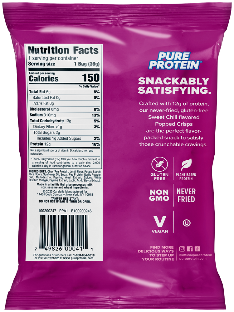 Popped Crisps Variety Pack – Pure Protein