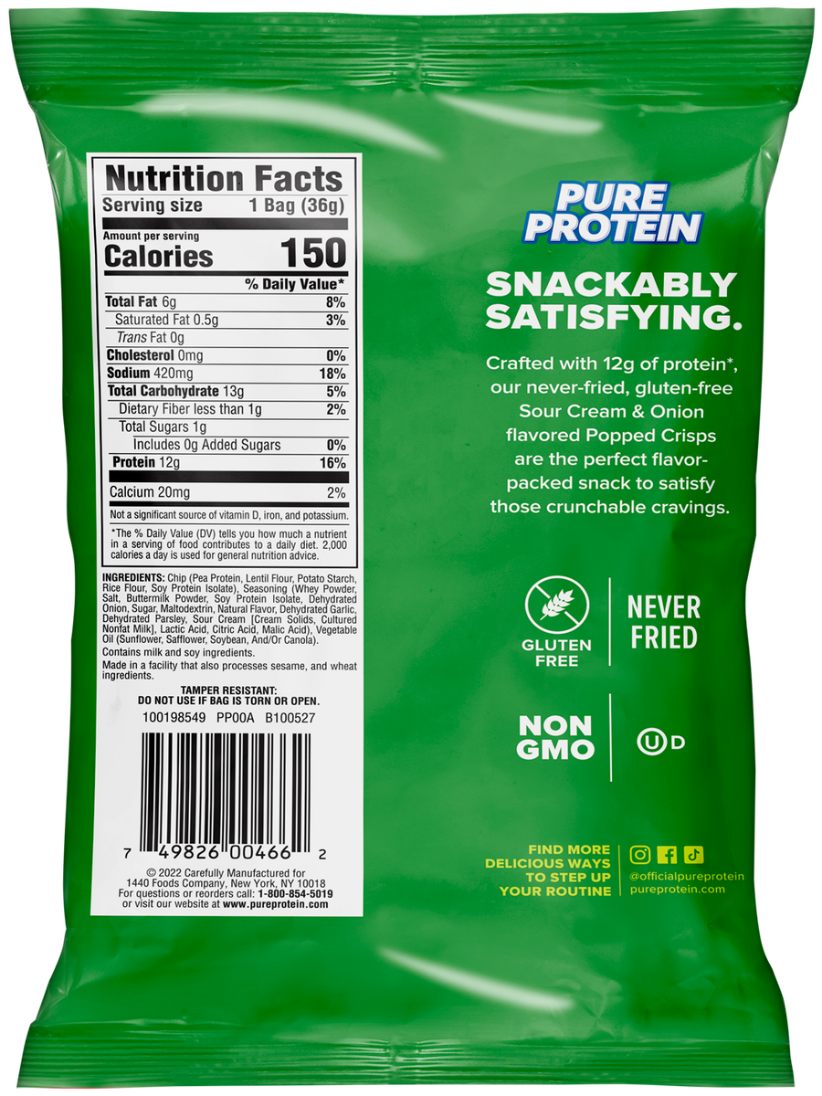 Popped Crisps Variety Pack – Pure Protein